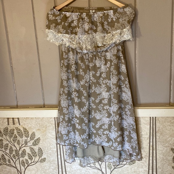 Studio Y | Dresses | Studio Y Stunning Boho Strapless Party Dress With ...
